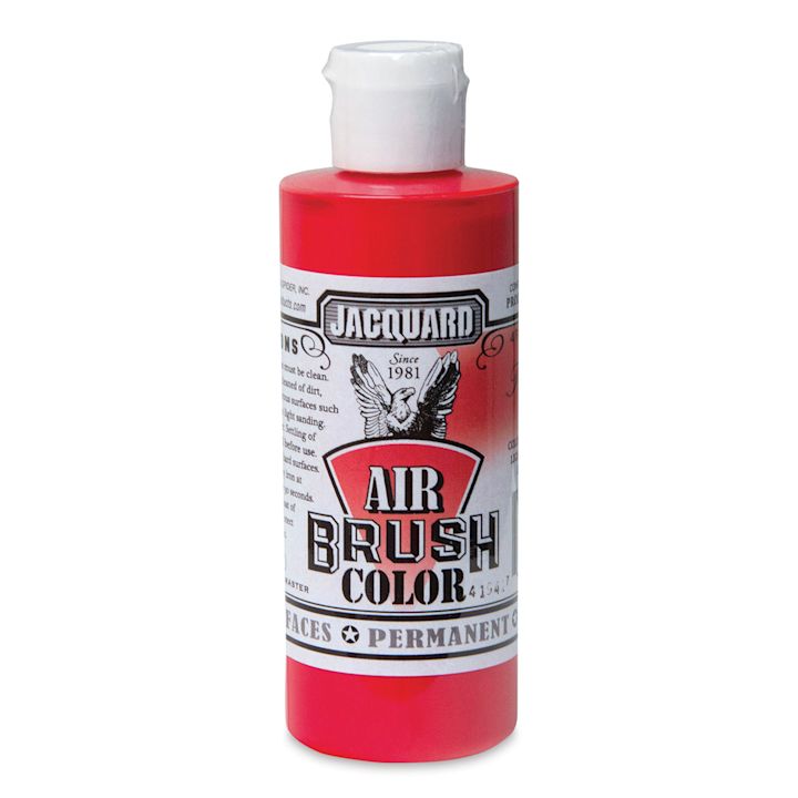 Jacquard Airbrush Paint - 4 oz, Transparent Red | BLICK Art Materials
