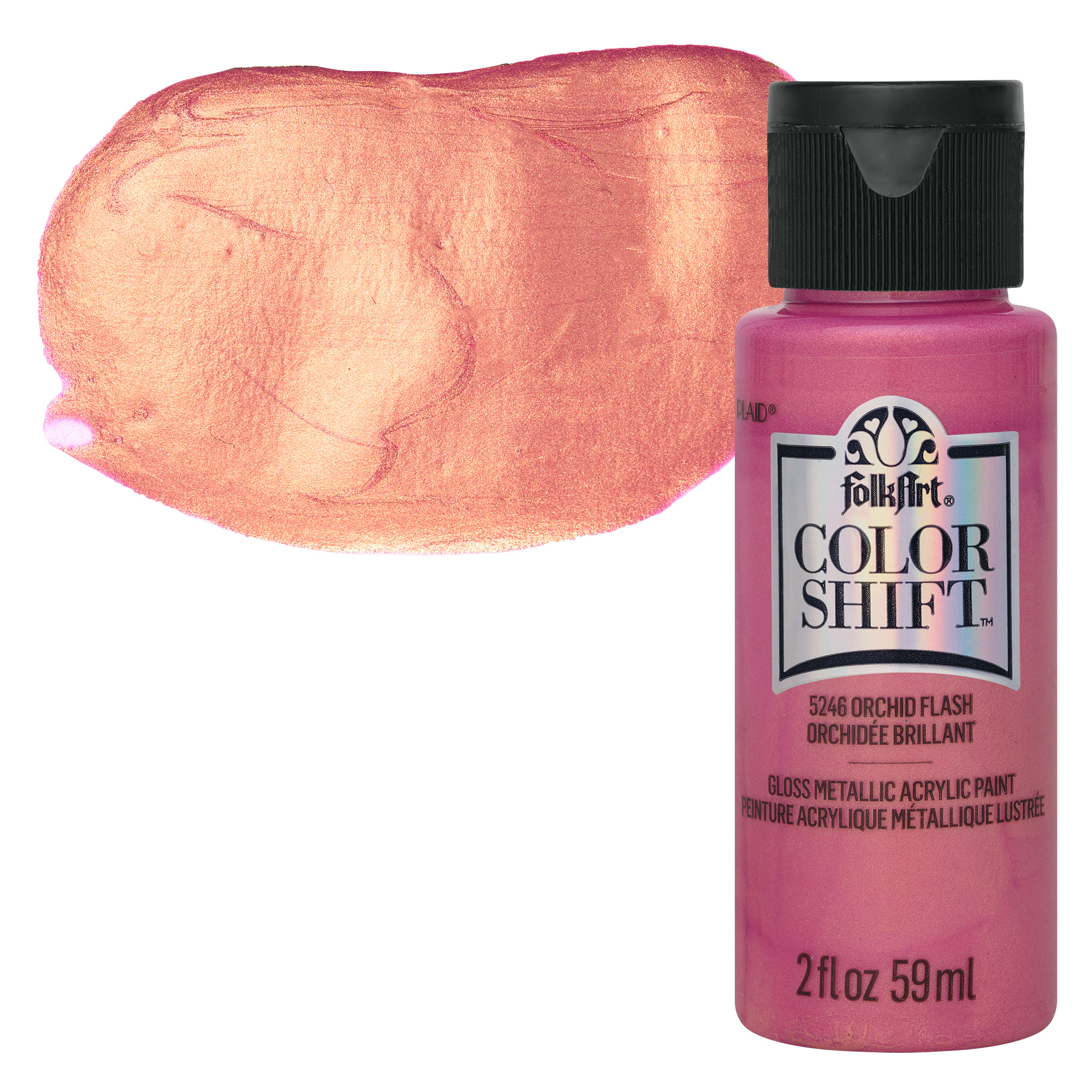 FolkArt Color Shift Paint - Orchid Flash, 2 oz | BLICK Art Materials