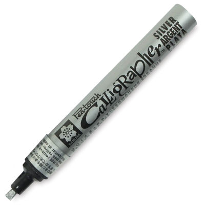Sakura Pen Touch Calligrapher Pen - Medium Point, 5 mm, Metallic Silver ...