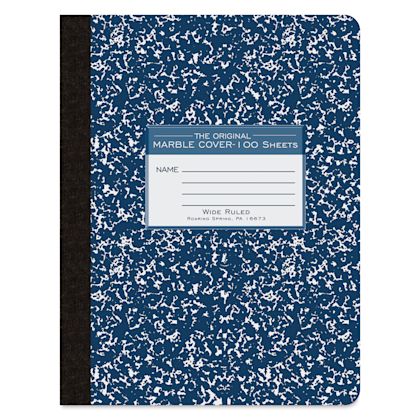 Roaring Spring Composition Notebook - 9-3/4" x 7-1/2", Ruled, Blue ...