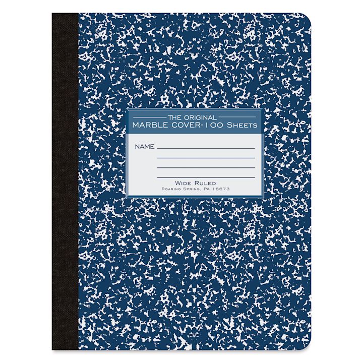 Roaring Spring Composition Notebook 9 3 4 X 7 1 2 Ruled Blue Blick Art Materials