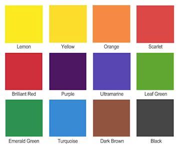 Brusho Crystal Colours - Set of 12 Assorted Colors, 15 g, pots | BLICK ...