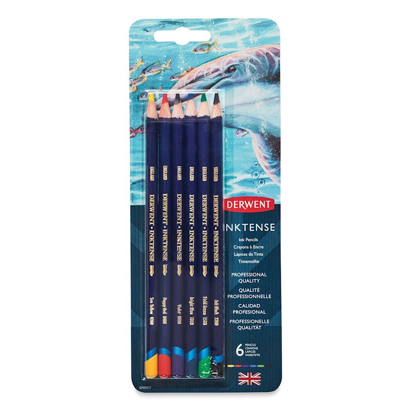 Derwent Inktense Pencils - Assorted Colors, Set of 6 | BLICK Art Materials