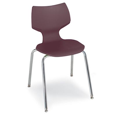 Smith System Flavors Stack Chair - 24", Burgundy | BLICK Art Materials