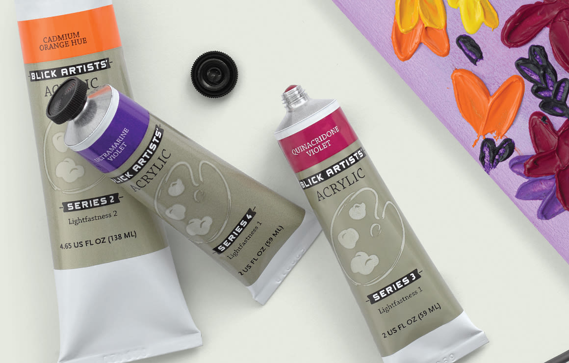 Blick Student, Studio, & Artist Acrylics: What's the Difference ...