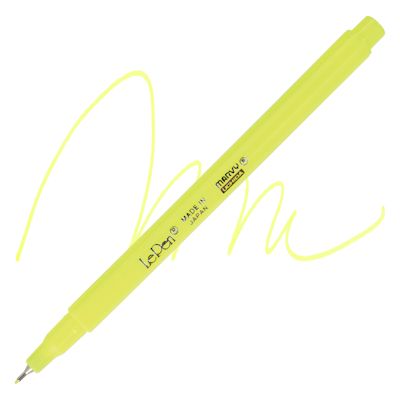 Marvy Uchida LePen Fine Line Marker - Fluorescent Yellow | BLICK Art ...