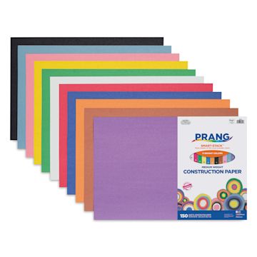 Prang Medium Weight Construction Paper - Assorted Colors, 12" x 18 ...