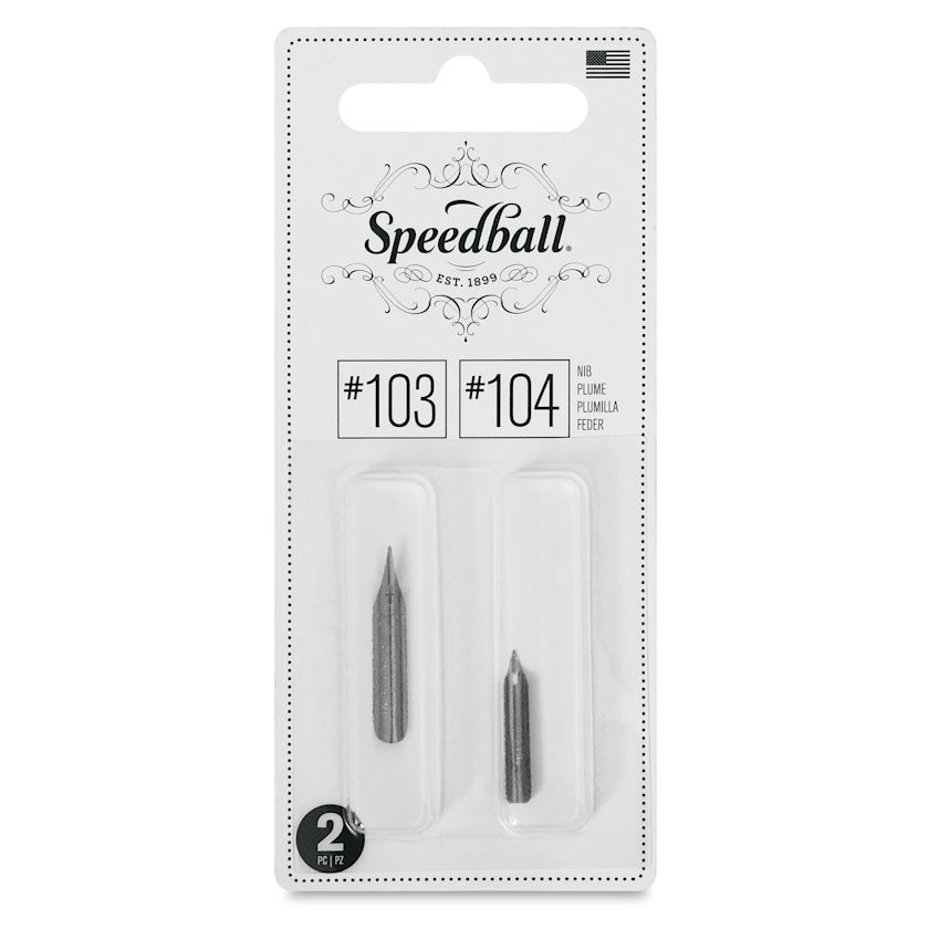 Speedball Standard Point Dip Pen Nibs - Set of 2, #103 and #104 | BLICK ...