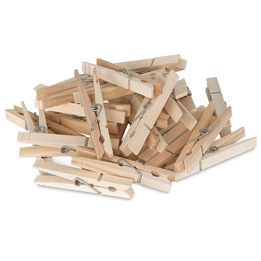 Creativity Street Wooden Spring Clothespins | BLICK Art Materials
