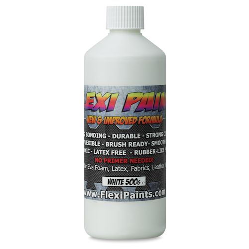 Flexi Paint Waterbased Flexible Cosplay Paint - White, 500 g (17.6 oz ...