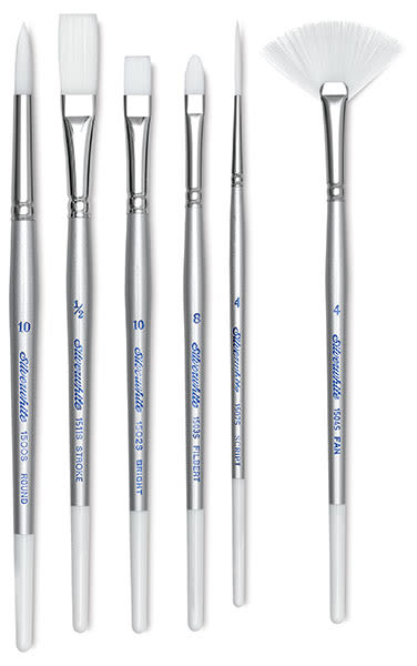Silver Brush Silverwhite Soft Synthetic Brushes and Sets | BLICK Art ...