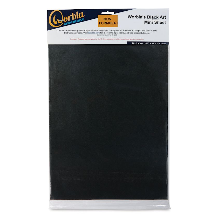 Worbla Black Art 2.0 Thermoplastic Sheets | BLICK Art Materials