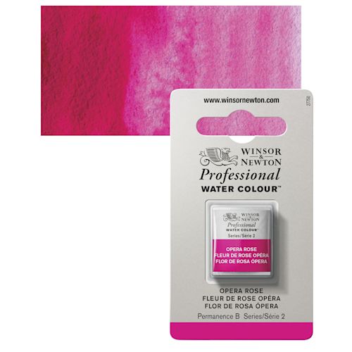 Winsor & Newton Artists' Watercolor - Opera Rose, Half Pan | BLICK Art ...