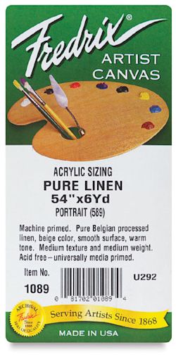 Fredrix Style 589 Portrait Acrylic Primed Linen Canvas Rolls | BLICK ...