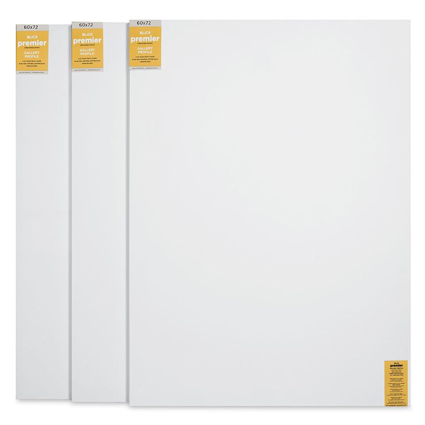 Blick Premier Stretched Cotton Canvas - Gallery Profile, Splined, 60" x ...
