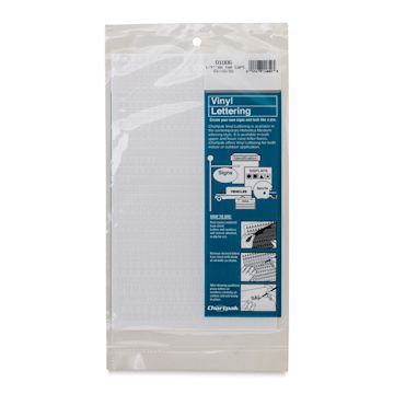 Chartpak Vinyl Letters - 1/4" Capital Letters, White | BLICK Art Materials