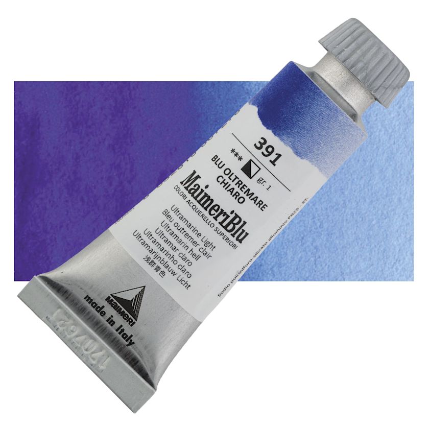 Maimeri Blu Artist Watercolor - Ultramarine Light, 12 ml Tube | BLICK ...