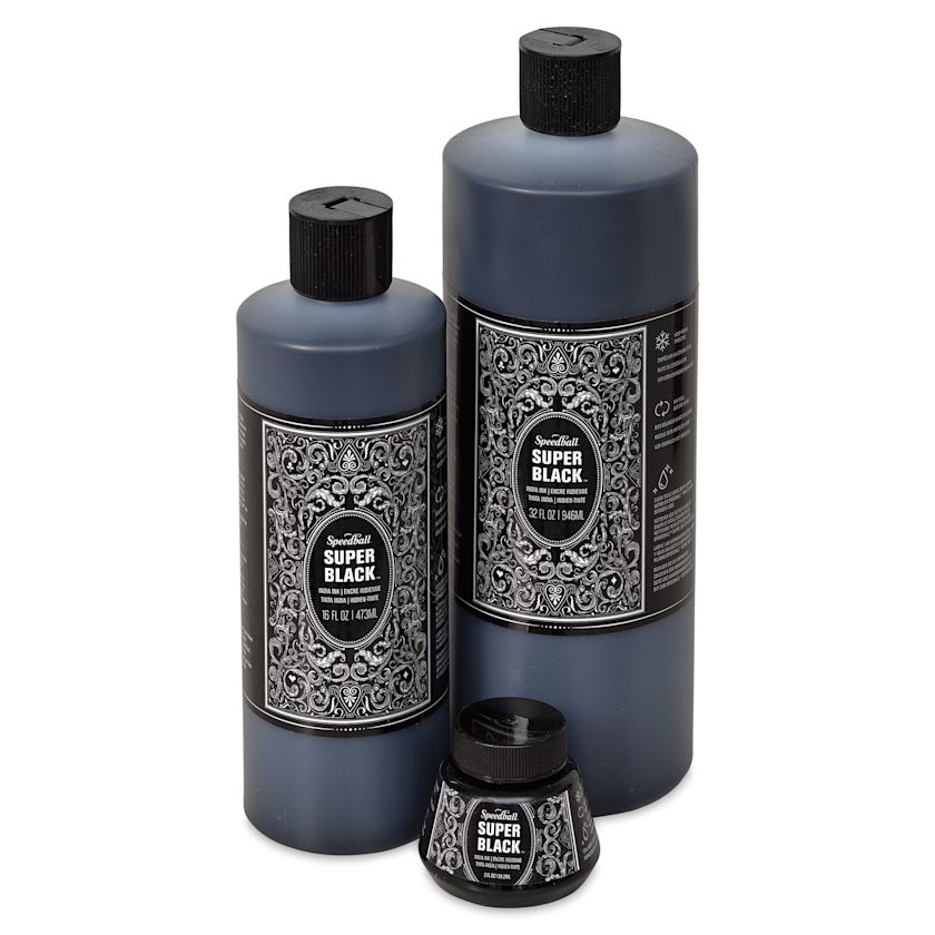 Speedball Super Black Waterproof India Ink | BLICK Art Materials