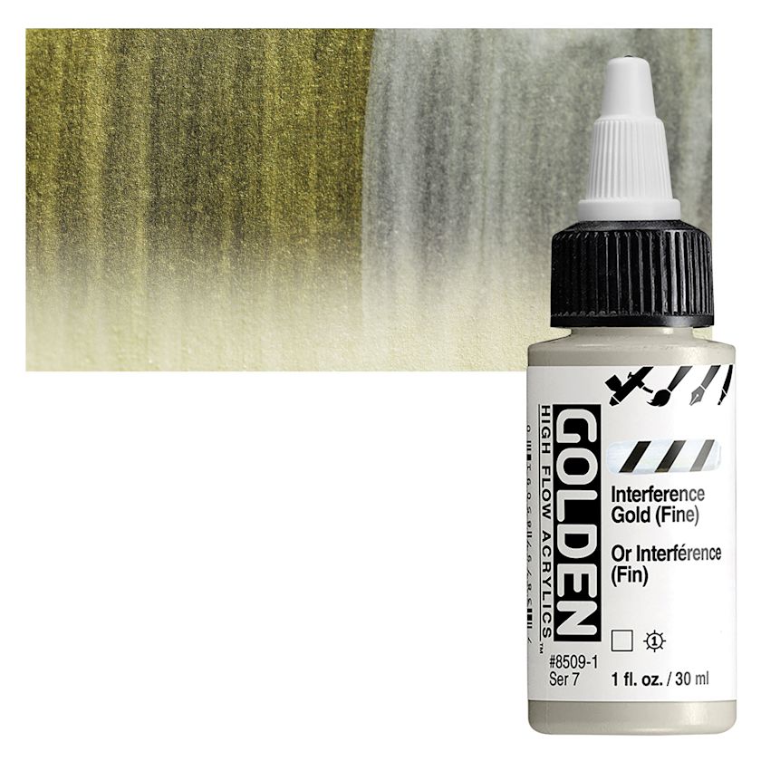 Golden High Flow Acrylics - Interference Gold (Fine), 1 oz bottle ...
