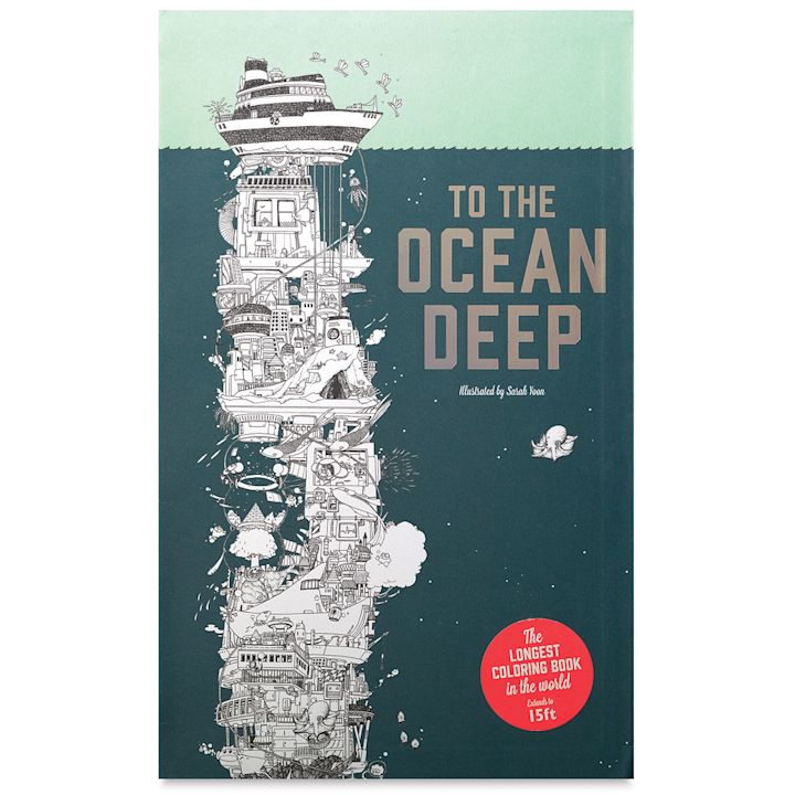 To the Ocean Deep Coloring Book | BLICK Art Materials