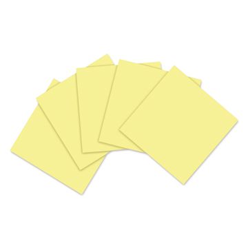 Post-it Recycled Super Sticky Notes - Canary Yellow, 3" x 3", Pkg of 5 ...