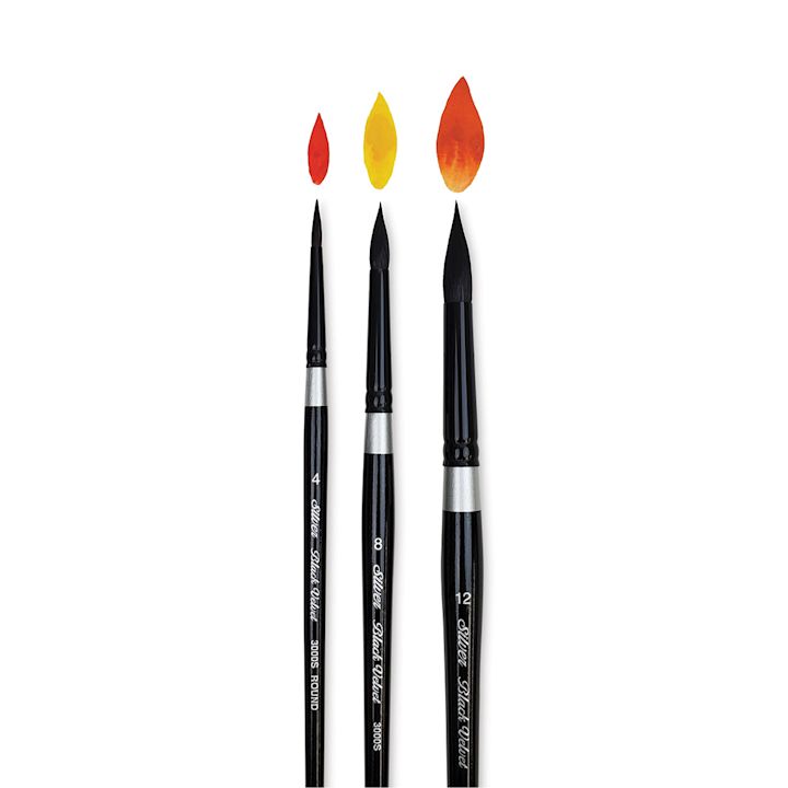 Silver Brush Black Velvet Watercolor Brush Set - Susan Louise Moyer Set ...