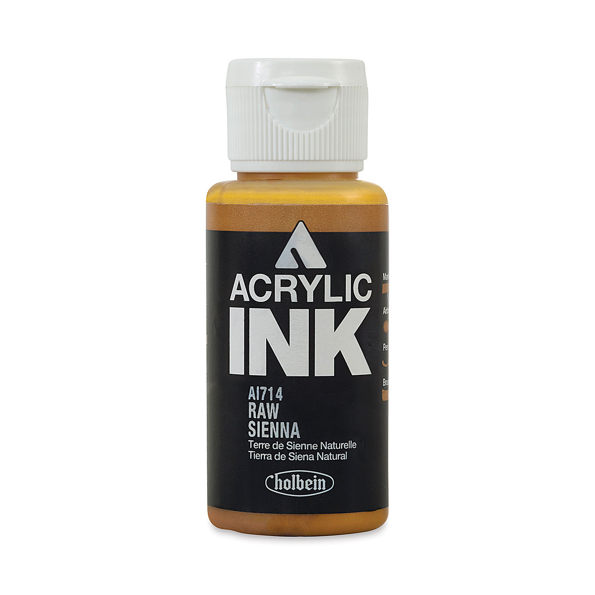 Holbein Acrylic Ink - Raw Sienna, 30 ml | BLICK Art Materials