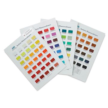 Michael Harding Artists Watercolor Hand Painted Color Chart | BLICK Art ...