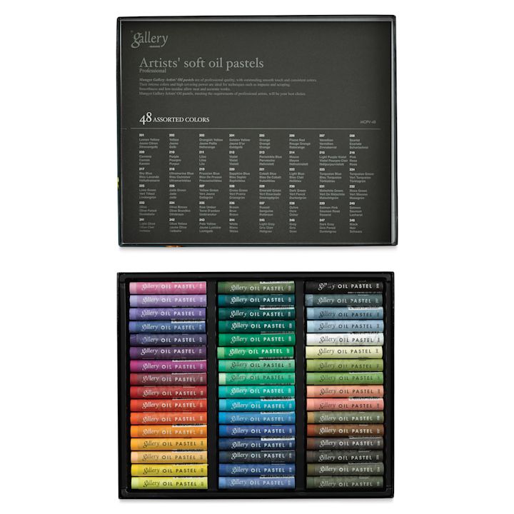 Mungyo Gallery Artists Soft Oil Pastels Set Of 48 Blick Art Materials
