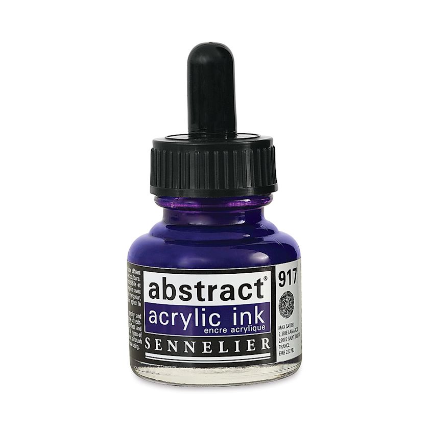 Sennelier Abstract Acrylic Ink - Purple, 1 oz | BLICK Art Materials