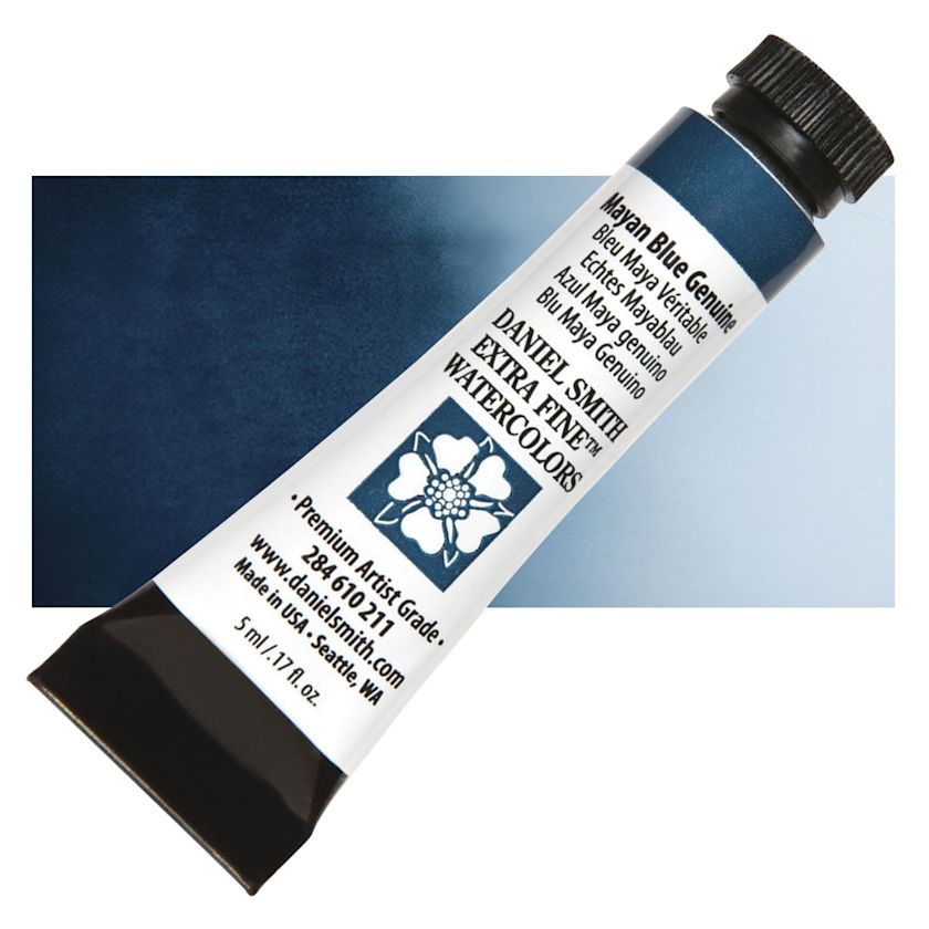Daniel Smith Extra Fine Watercolor - Mayan Blue Genuine, 5 ml Tube ...