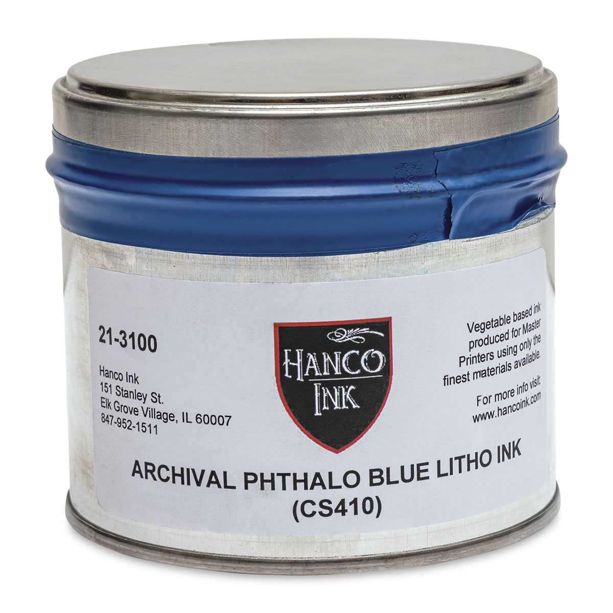 Hanco Litho Ink - 1 lb, Phthalo Blue | BLICK Art Materials
