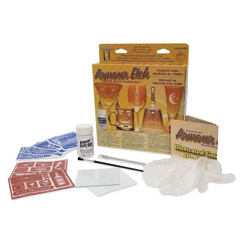 Armour Etch Deluxe Glass Etching Kit | BLICK Art Materials