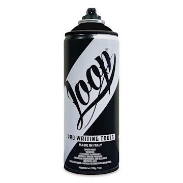 Loop Colors Spray Paint - Black Satin, LP104, 400 ml | BLICK Art Materials