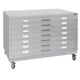 Bieffe BF Line Flat File - Light Grey, 7-Drawer, A0, 22-1/2" x 55" x 38 ...