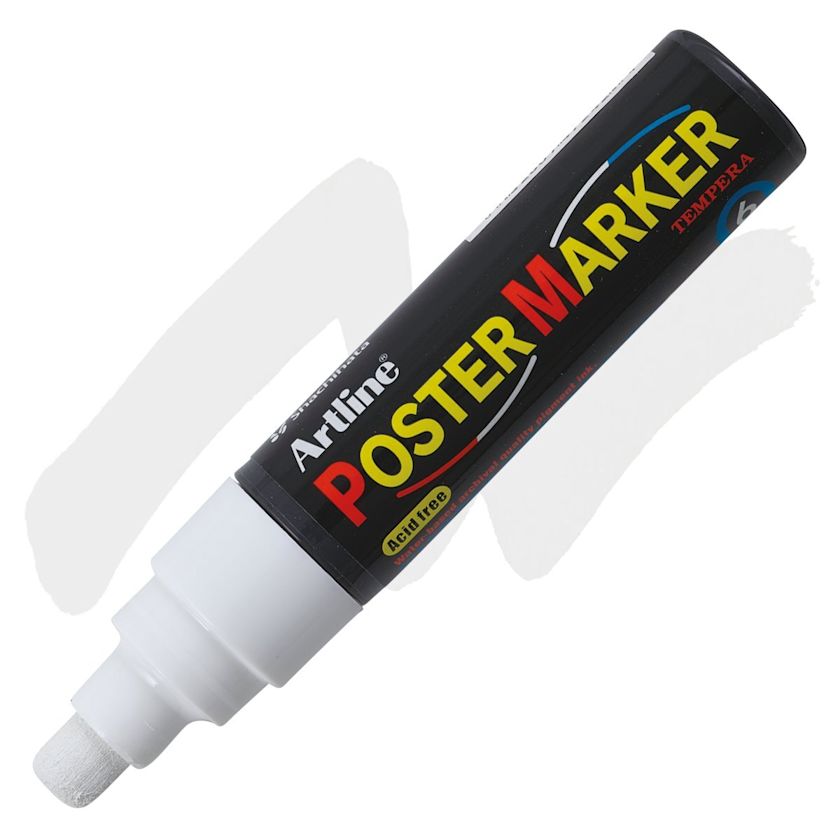 Artline Poster Markers - 6 mm Tip, White | BLICK Art Materials