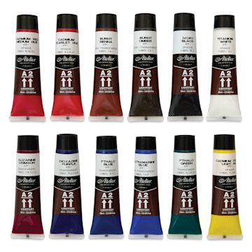 Chroma Atelier A2 Lightfast Heavy Body Acrylic Paint - Set of 12 colors ...