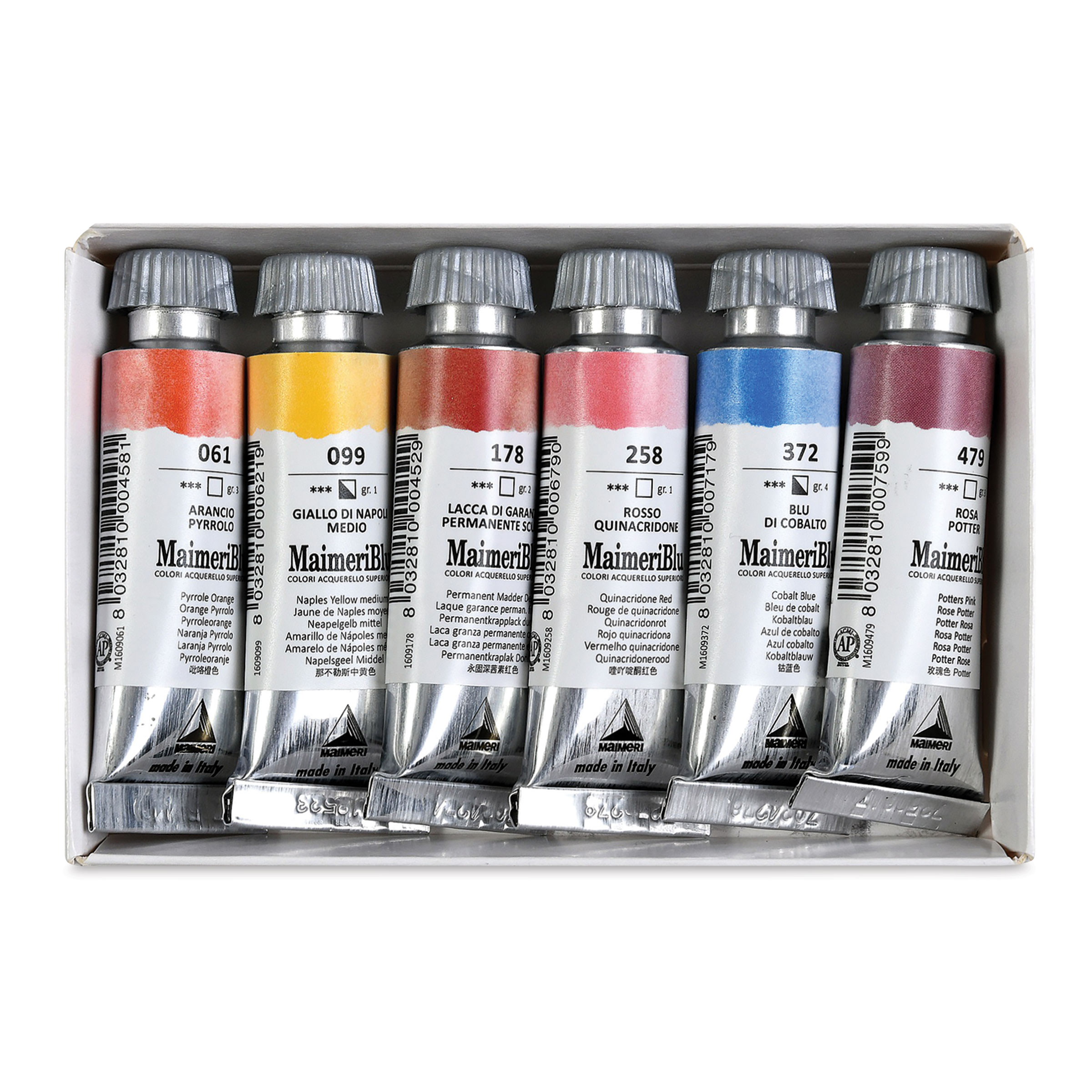 Maimeri Blu Artist Watercolor - Set of 6, Venice, 12 ml Tubes | BLICK ...