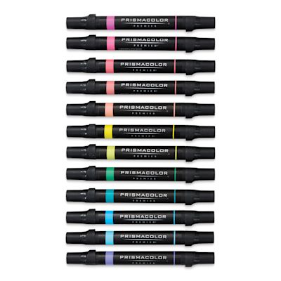Prismacolor Premier Double-Ended Art Markers - Hyper Brights, Set of 12 ...