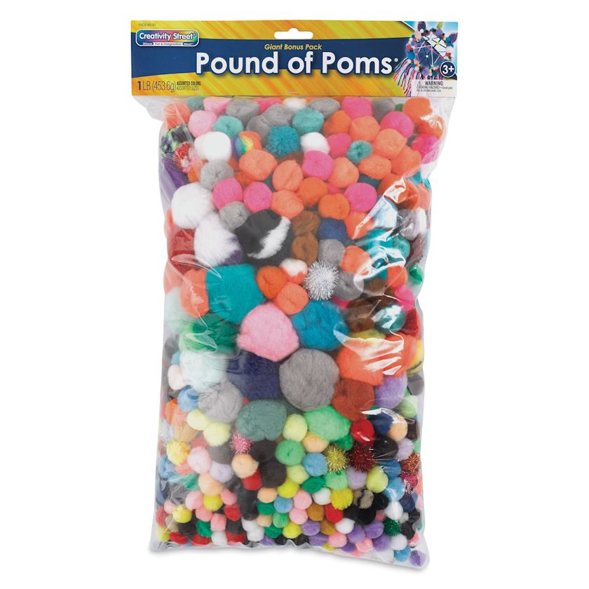 Creativity Street Pom Pons Assortments - Giant Bonus Pack, Assorted ...