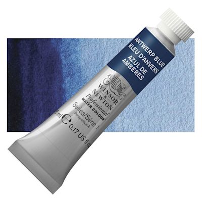 Winsor & Newton Professional Watercolor - Antwerp Blue, 5 ml Tube ...