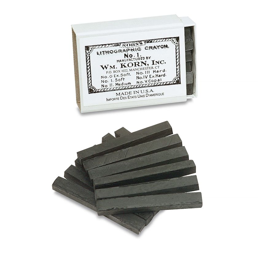 Korn's Lithographic Crayons | BLICK Art Materials