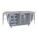 CEF Ed8 Work Table with Stools - Silver, Northsea Grey, 36"H | BLICK ...