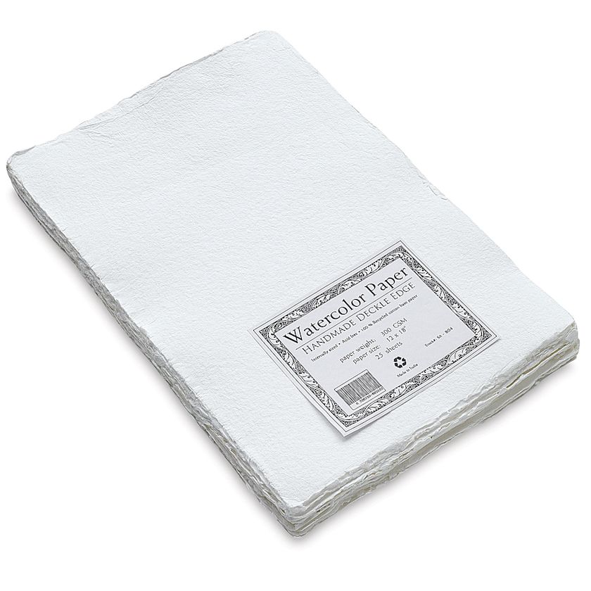 Shizen Professional Watercolor Paper - 12" x 18", Cold Press/Rough, 25 ...