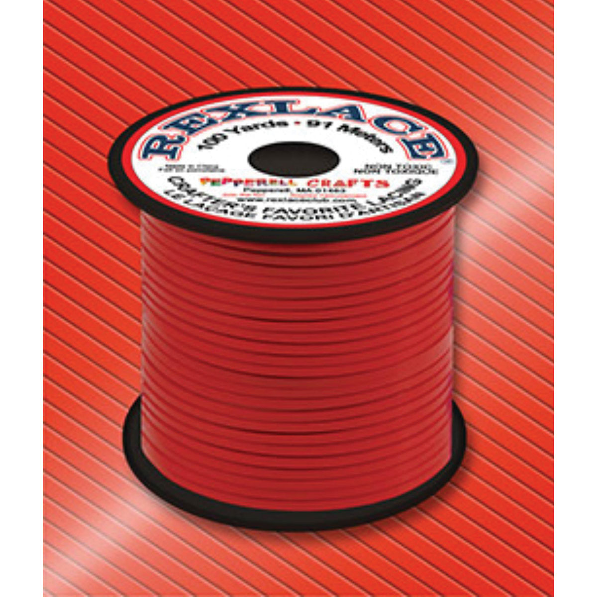 Pepperell Rexlace Plastic Lacing - 100 yards, Red | BLICK Art Materials