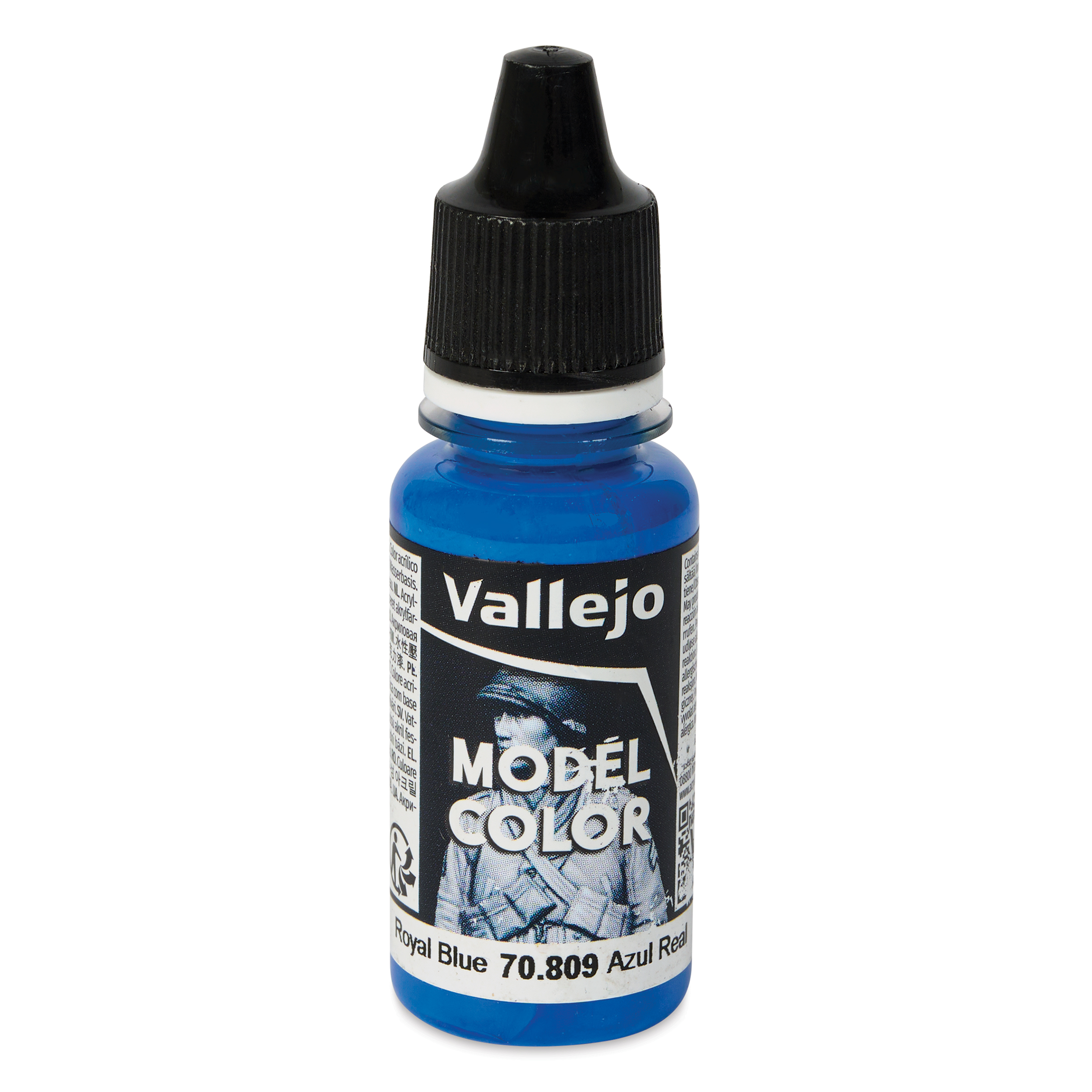 Vallejo Acrylic Model Color Paint - Royal Blue, 18 ml | BLICK Art Materials