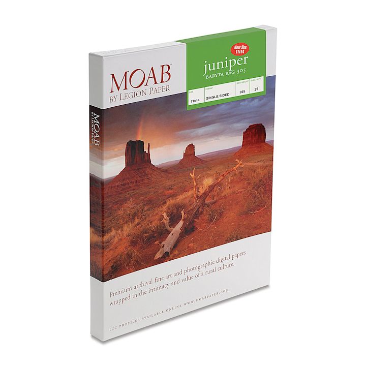Legion Moab Juniper Baryta Rag Paper - 11" x 14", 25 Sheets | BLICK Art ...