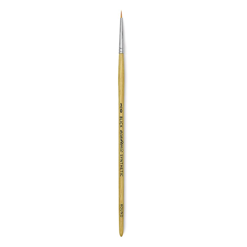 Blick Academic Synthetic Golden Taklon Brush - Round, 3/0 | BLICK Art ...