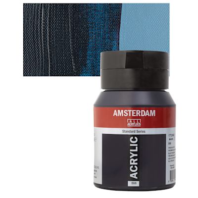 Amsterdam Standard Series Acrylic Paint - Prussian Blue, 500 ml, Bottle ...