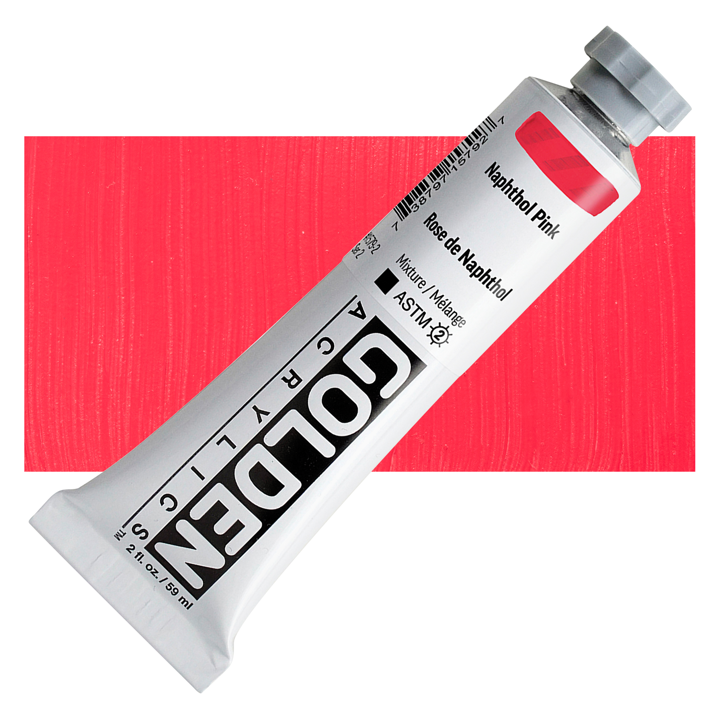 Golden Heavy Body Acrylic Paint - Naphthol Pink, 59 ml Tube | BLICK Art ...